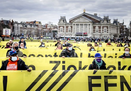 People Protest Against Wind Turbines Amsterdam Editorial Stock Photo ...