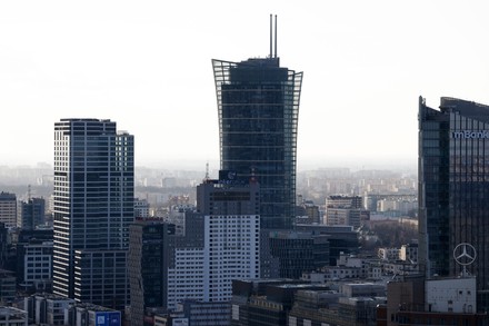Warsaw Spire Building Housing Offices Frontex Editorial Stock Photo ...