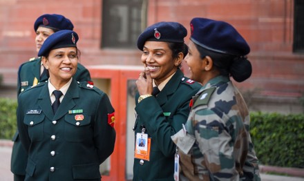 Indian Women Army Officers On Eve Editorial Stock Photo - Stock Image ...
