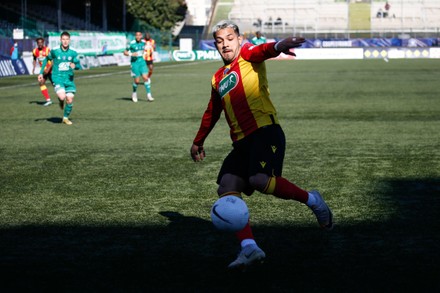 Lens Defender Axel Facundo Medina Tries Editorial Stock Photo - Stock ...
