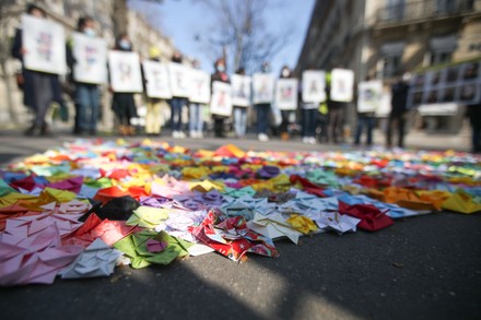 A protest for Iranian human rights activist Yasaman Aryani on ...
