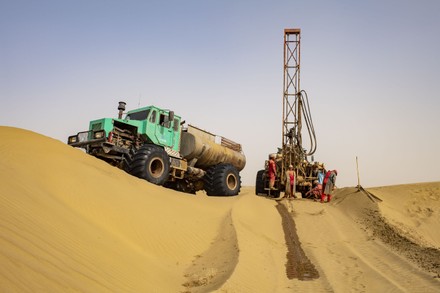 Workers Geophysical Survey Team Carry Out Editorial Stock Photo - Stock ...