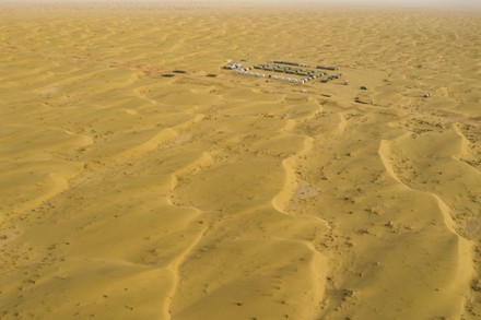 Aerial Photo Shows Camp Site Geophysical Editorial Stock Photo - Stock ...