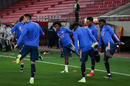 Arsenal Players Warm Editorial Stock Photo - Stock Image | Shutterstock