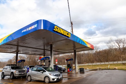 Sunoco Subway Gas Station Sign Off Editorial Stock Photo - Stock Image ...