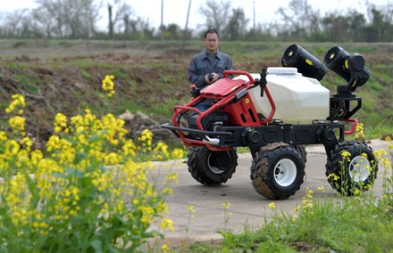 Unmanned Crop Protection Machine Operated By Editorial Stock Photo ...