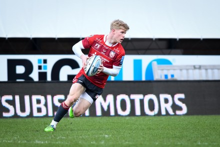 George Barton Gloucester Rugby Warms Before Editorial Stock Photo ...