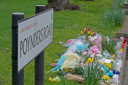 Memorial Flowers On Poynders Road Clapham Editorial Stock Photo - Stock ...
