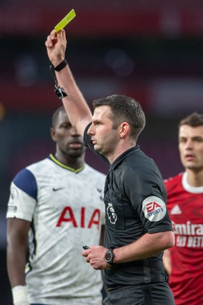 Referee Michael Oliver Gives Yellow Card Editorial Stock Photo - Stock Image | Shutterstock