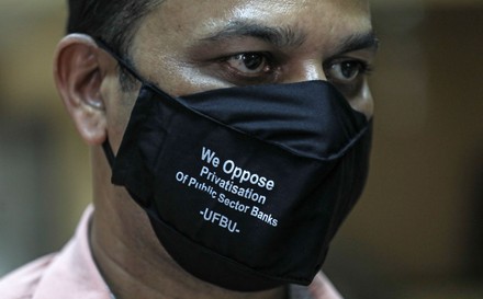 Bank Employee Wearing Face Mask Message Editorial Stock Photo - Stock ...