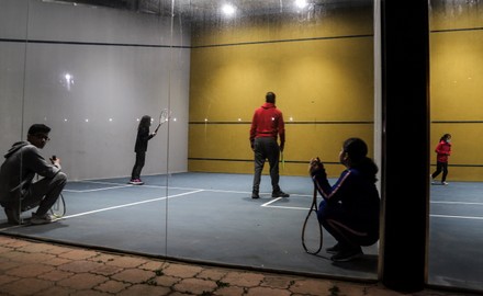 Palestinian Children Play Squash Champions Academy Editorial Stock ...