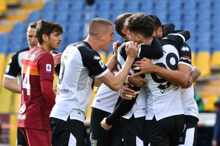 Italian football, Serie A match, Parma Calcio vs AS Roma, Parma, Italy ...