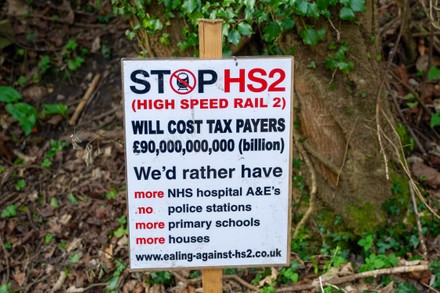 Stop Hs2 Sign Wendover Active Resistance Editorial Stock Photo - Stock ...