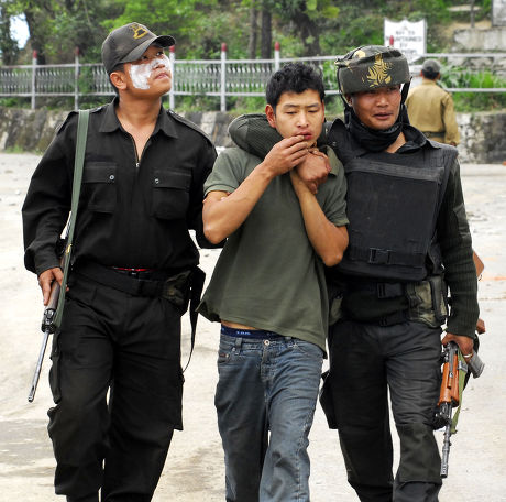 Indian Security Forces Detain Activist While Editorial Stock Photo ...