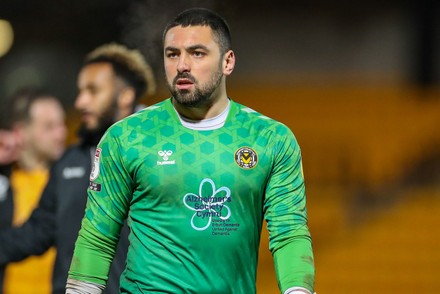 Newport County Goalkeeper Nick Townsend 30 Editorial Stock Photo ...