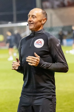 Referee Ross Joyce Warms Before Efl Editorial Stock Photo - Stock Image ...