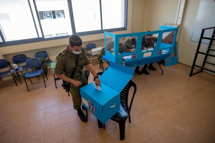 Israeli Soldier Casts His Vote Israeli Editorial Stock Photo - Stock ...