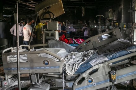 Damaged Medical Equipment Beds Seen Covid19 Editorial Stock Photo ...