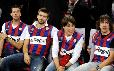 Fc Players Sergi Busquet Gerard Pique Editorial Stock Photo - Stock ...