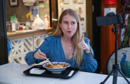 Amy Lyons Records Vlog Chinatown Sydney Editorial Stock Photo - Stock ...