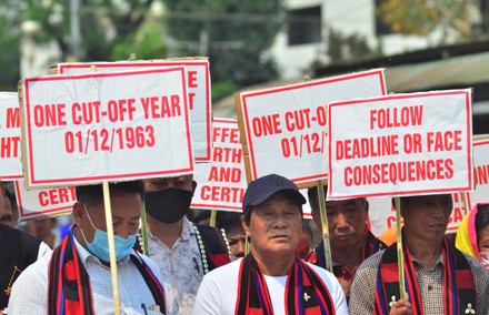 Protesters Hold Placard During Public Rally Editorial Stock Photo ...