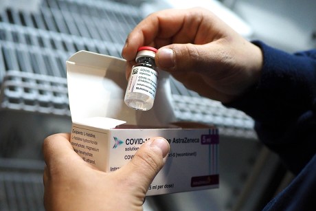 AstraZeneca Vaccination campaign, Arezzo, Italy - 19 Mar 2021 Stock ...