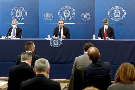 Daniele Franco Mario Draghi Andrea Orlando Editorial Stock Photo ...