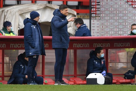 Stevenage Manager Alex Revell Pointing Directing Editorial Stock Photo ...
