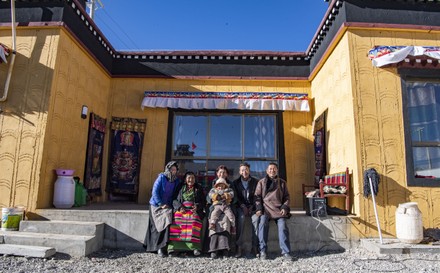 Tenzin Tsomo Poses Photo Her Family Editorial Stock Photo - Stock Image ...