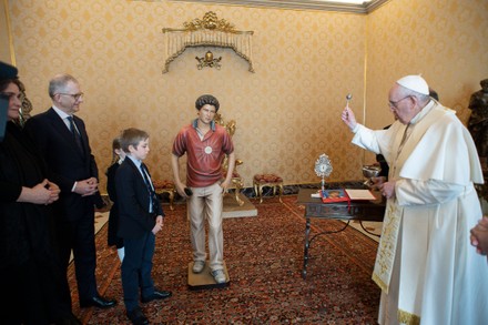 Pope Francis Blessed Wednesday Morning After Editorial Stock Photo ...