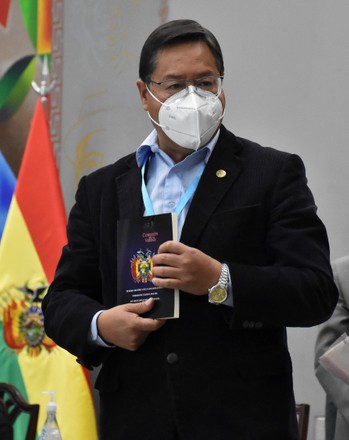 President Bolivia Luis Arce Receives Final Editorial Stock Photo ...