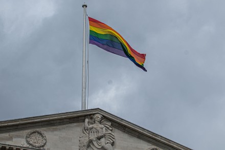 Bank of England flies Rainbow flag to honour Alan Turing, Bank, London ...