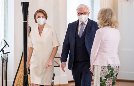 German President Frankwalter Steinmeier His Wife Editorial Stock Photo ...