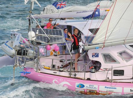 Jessica Watson On Board Her Yacht Editorial Stock Photo - Stock Image ...