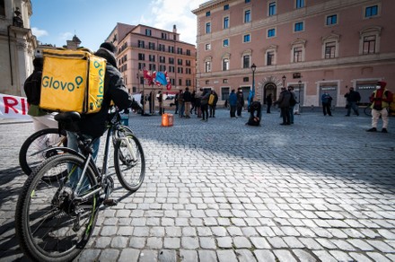 Food Delivery Riders Take Part Demonstration Editorial Stock Photo ...
