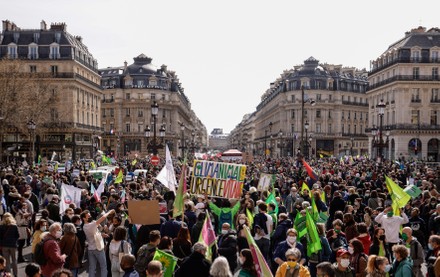 Thousands Climate Activists Take Part Demonstration Editorial Stock ...