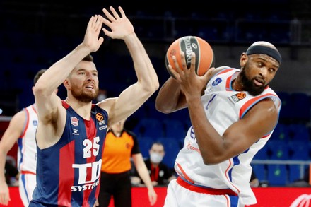 Baskonias Forward Alec Peters L Defends Editorial Stock Photo Stock