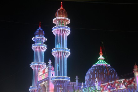 Beemapally Mosque Beemapally Dargah Shareef Illuminated Editorial Stock ...