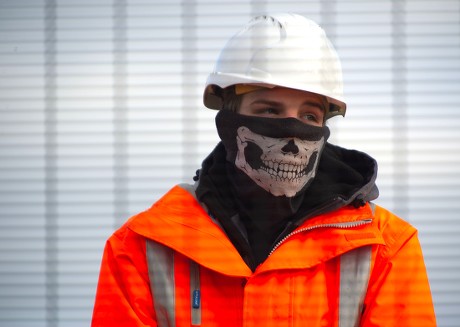 Hs2 Security Guard Wears Very Inappropriate Editorial Stock Photo ...