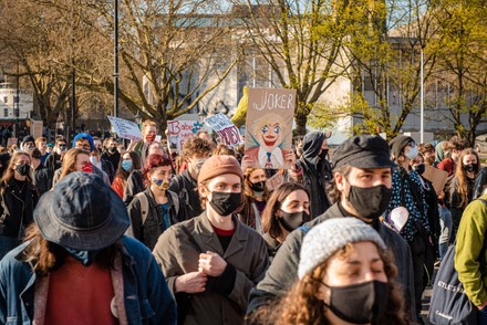 Protesters Gather Bristol On 3rd April Editorial Stock Photo - Stock ...