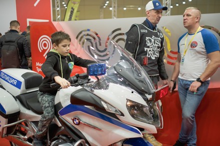 Moto Spring exhibition in Moscow, Russia - 04 Apr 2021 Stock Pictures ...