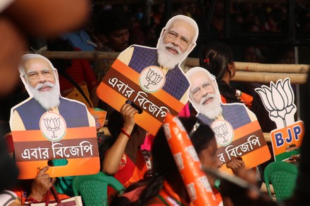 Prime Minister Narendra Modis Fans Bjp Editorial Stock Photo - Stock ...