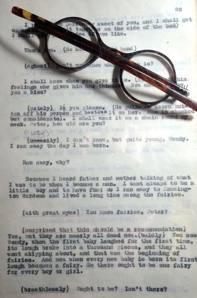 Original Manuscript Peter Pan Which Has Editorial Stock Photo - Stock ...