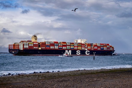 Msc Rifaya Arrives Port Rotterdam Netherlands Editorial Stock Photo ...