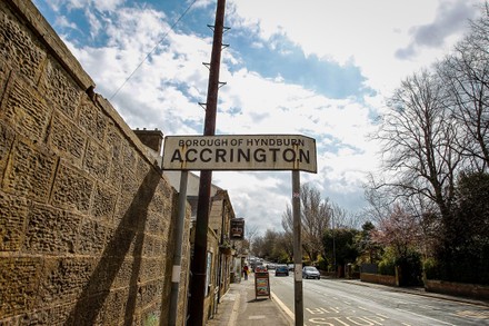 General View Showing Accrington Sign Before Editorial Stock Photo ...