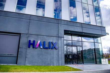 Logo Pharmaceutical Company Halix Factory Produces Editorial Stock ...