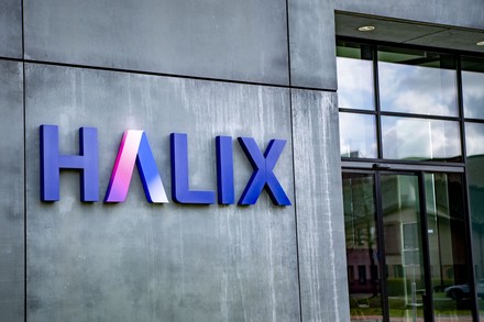 Logo Pharmaceutical Company Halix Factory Produces Editorial Stock ...