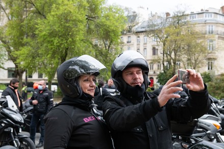 __COUNT__ Protest against motorcycle technical control, Paris, France ...