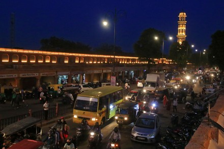 Heavy Traffic In Jaipur, Indonesia - 12 Apr 2021 Stock Pictures ...