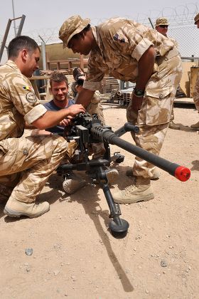 David Beckham Shown Heavy Machine Gun Editorial Stock Photo - Stock ...